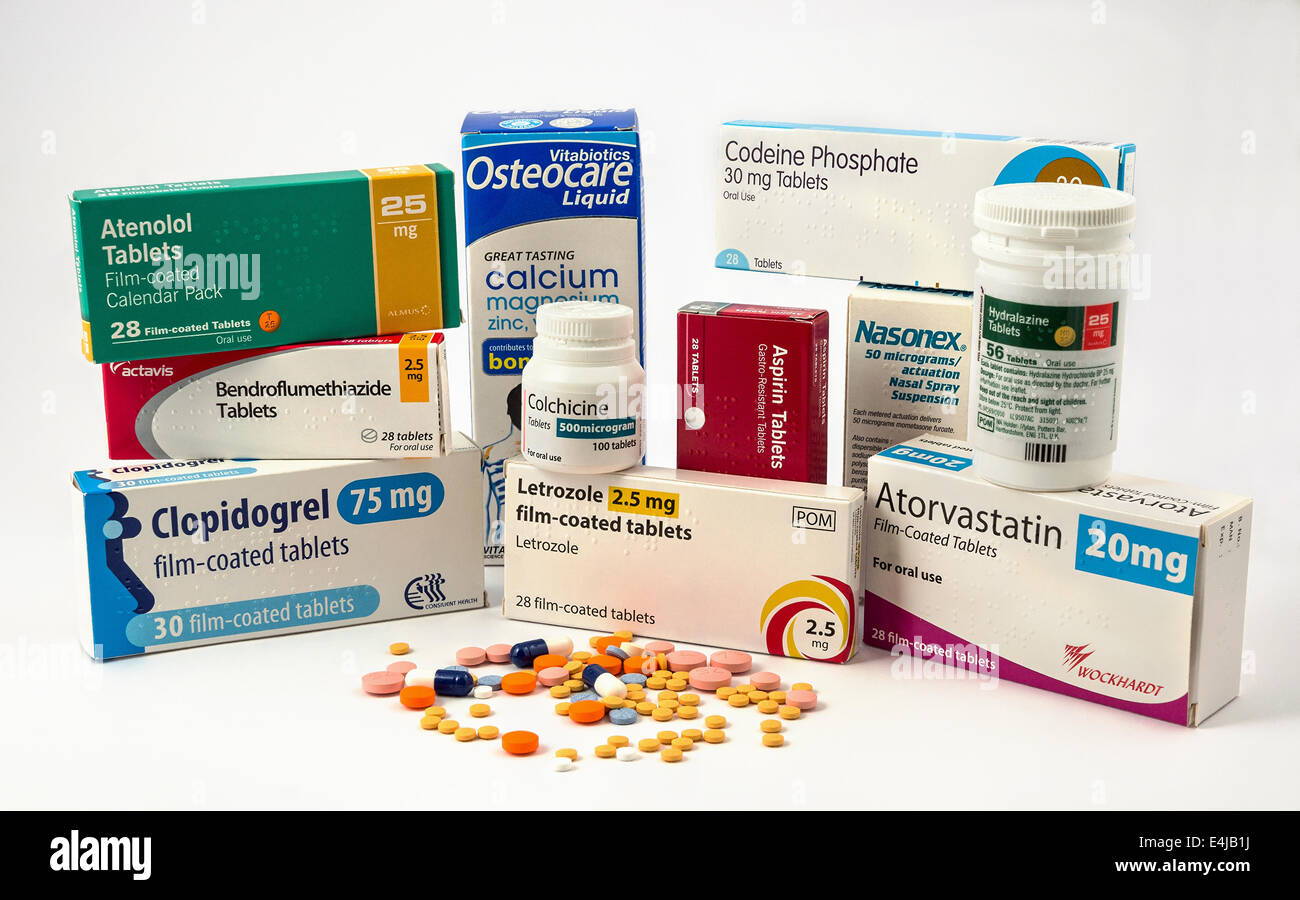 A typical collection of drugs and treatments that may be given to one ...