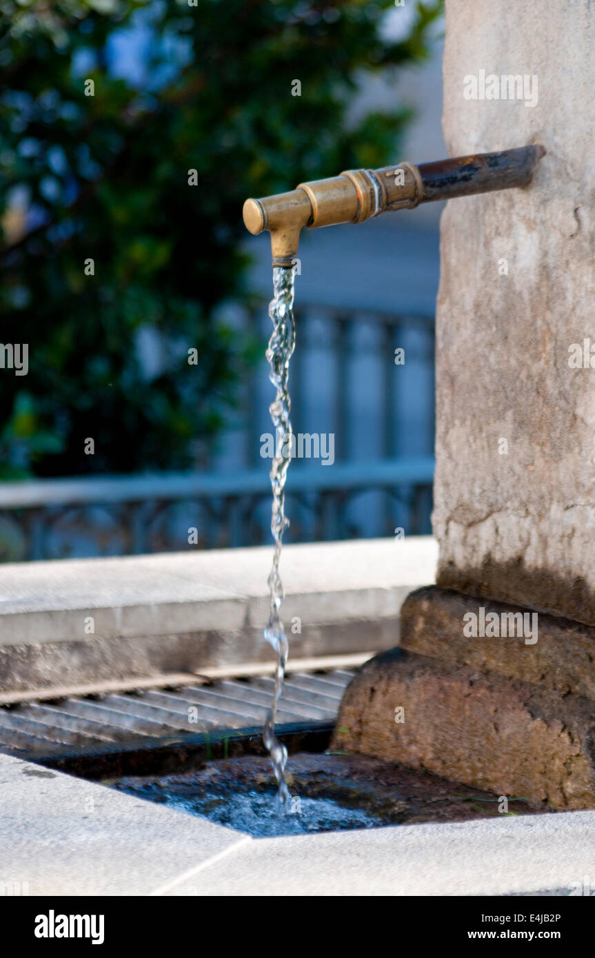 Picture of an old water fountain in antique street Stock Photo - Alamy