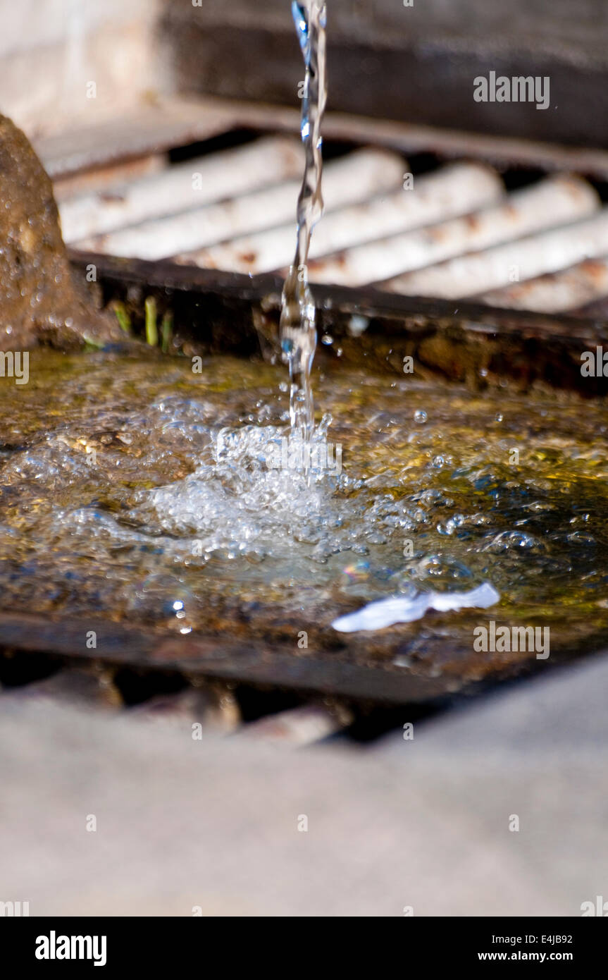 Picture of an old water fountain in antique street Stock Photo - Alamy
