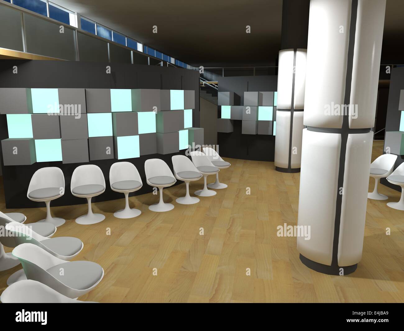 Hospital waiting room, conceptual architecture, clean space Stock Photo ...