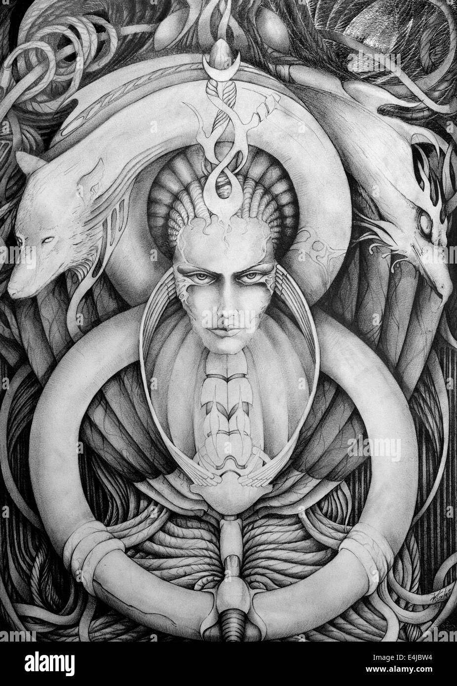 Conceptual model drawing Stock Photo - Alamy