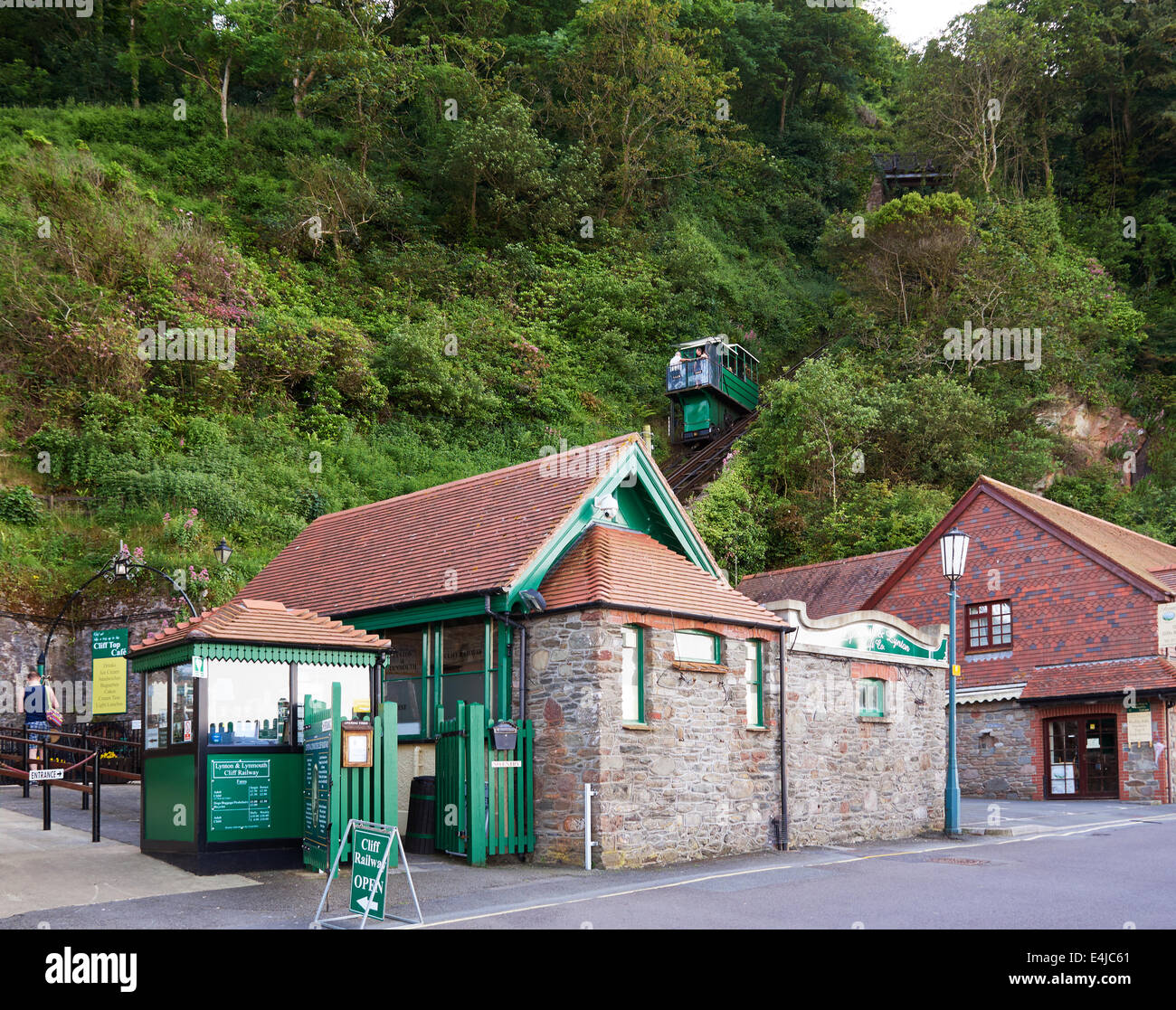 Lynton and Lynmouth Cliff Railway is a water-powered funicular railway ...