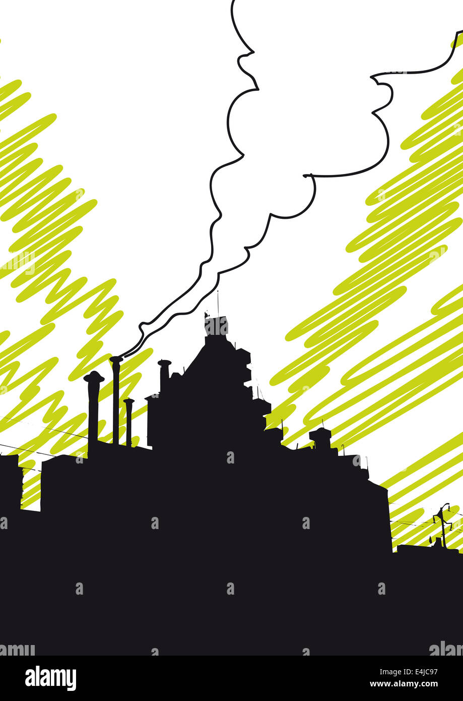 Illustration of an industry Stock Photo - Alamy