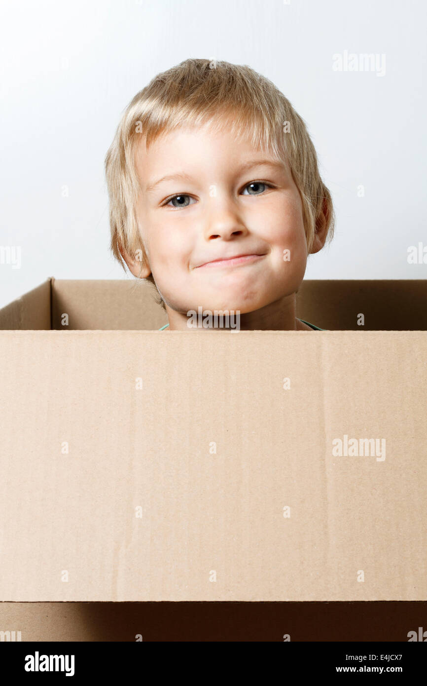 Children only cardboard box hi-res stock photography and images - Alamy