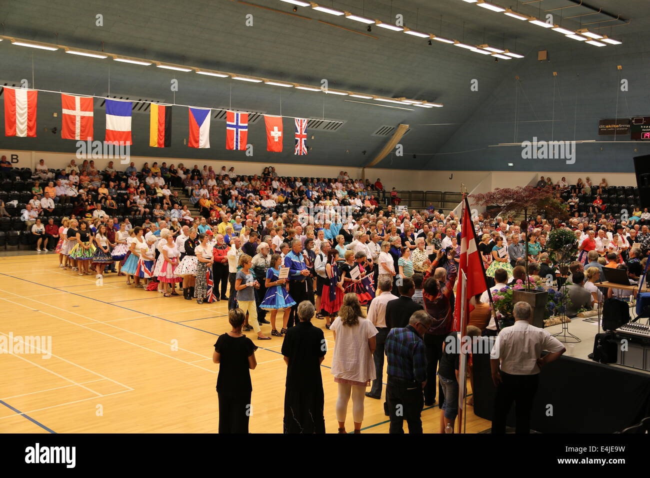 Ikast, Denmark. 12th July, 2014. European Square Dance Convention 2014 ...