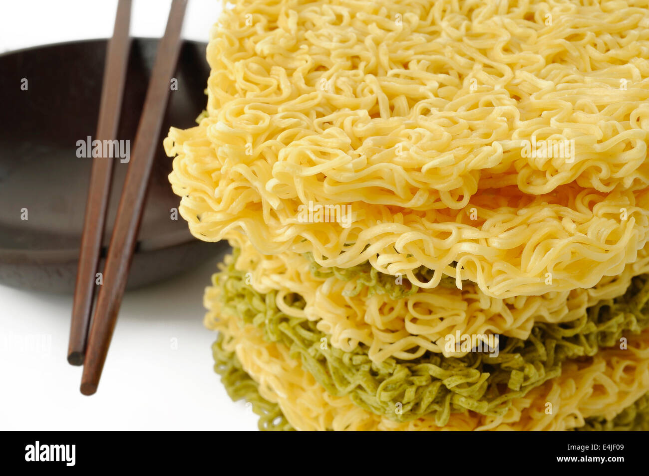 dried green noodles and dried noodles Stock Photo - Alamy