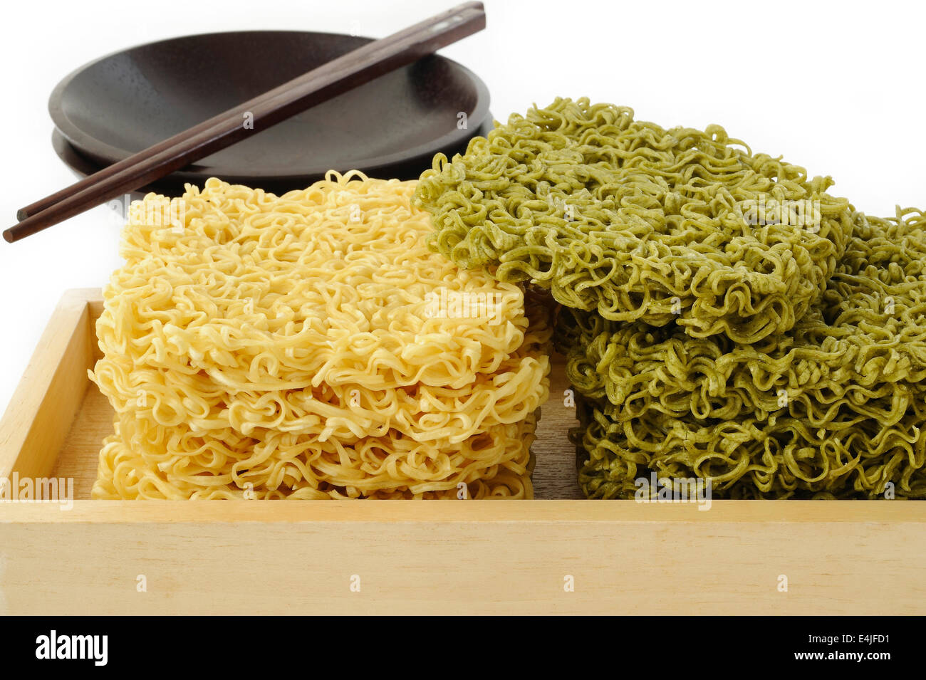 dried green noodles and dried noodles Stock Photo - Alamy