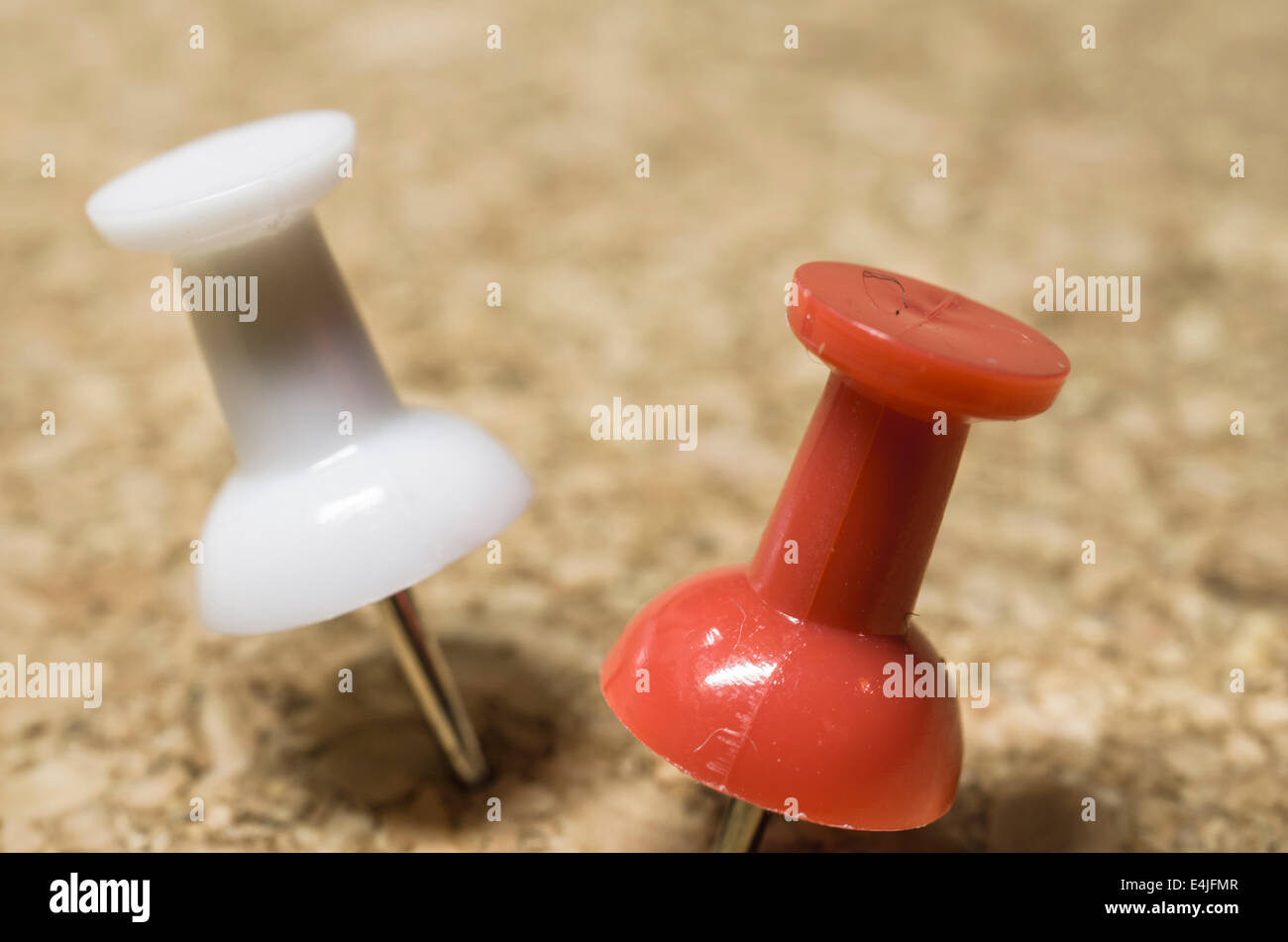 pins on a cork board Stock Photo - Alamy