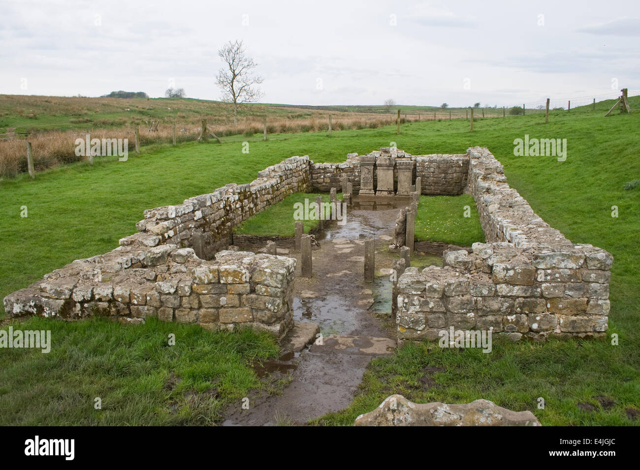 temple of Mithras Broccolita, Hadrian's Wall Stock Photo - Alamy