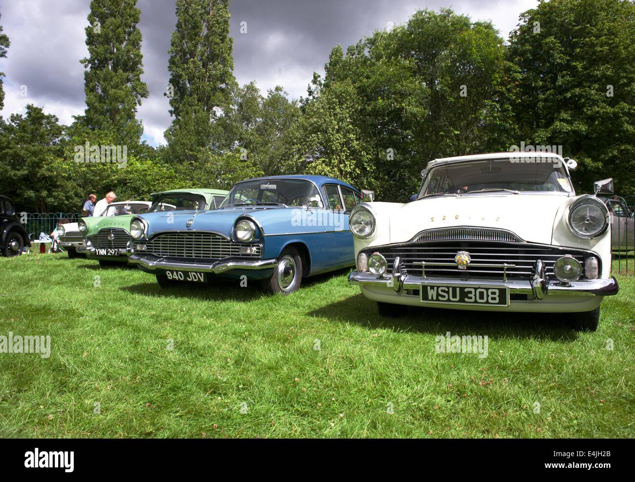 Manchester, UK 13th July 2014 A Ford Zodiac is among the cars is on ...