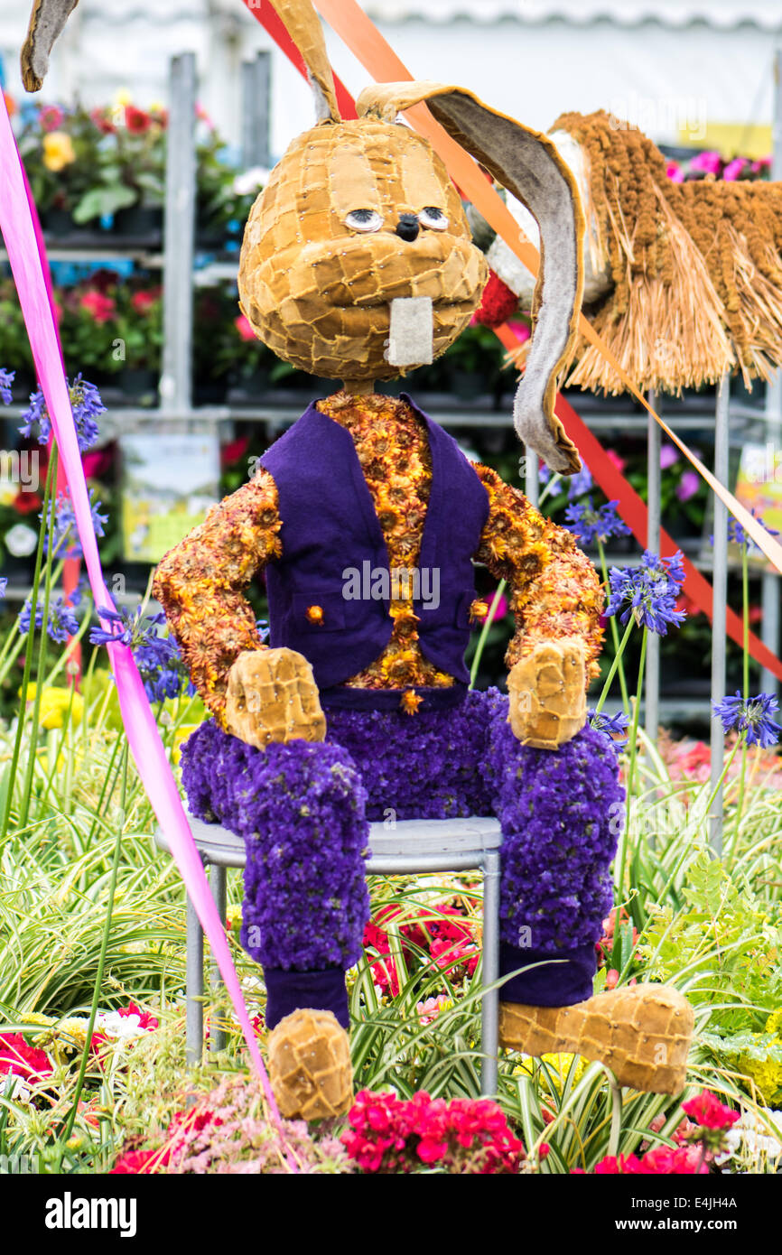 Magic Roundabout flower stand at the Kent County Show Stock Photo - Alamy