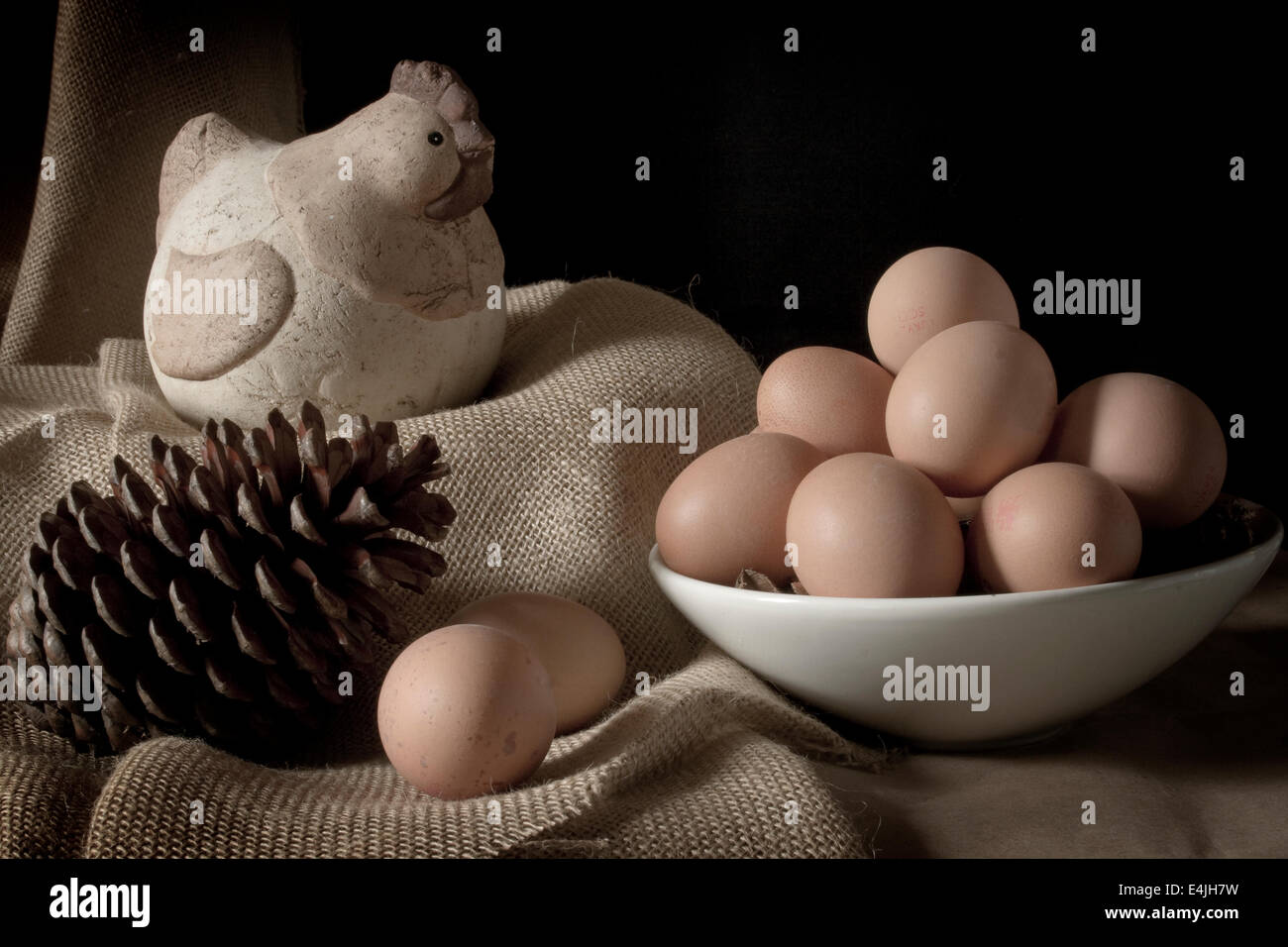 Still Life with eggs Stock Photo - Alamy