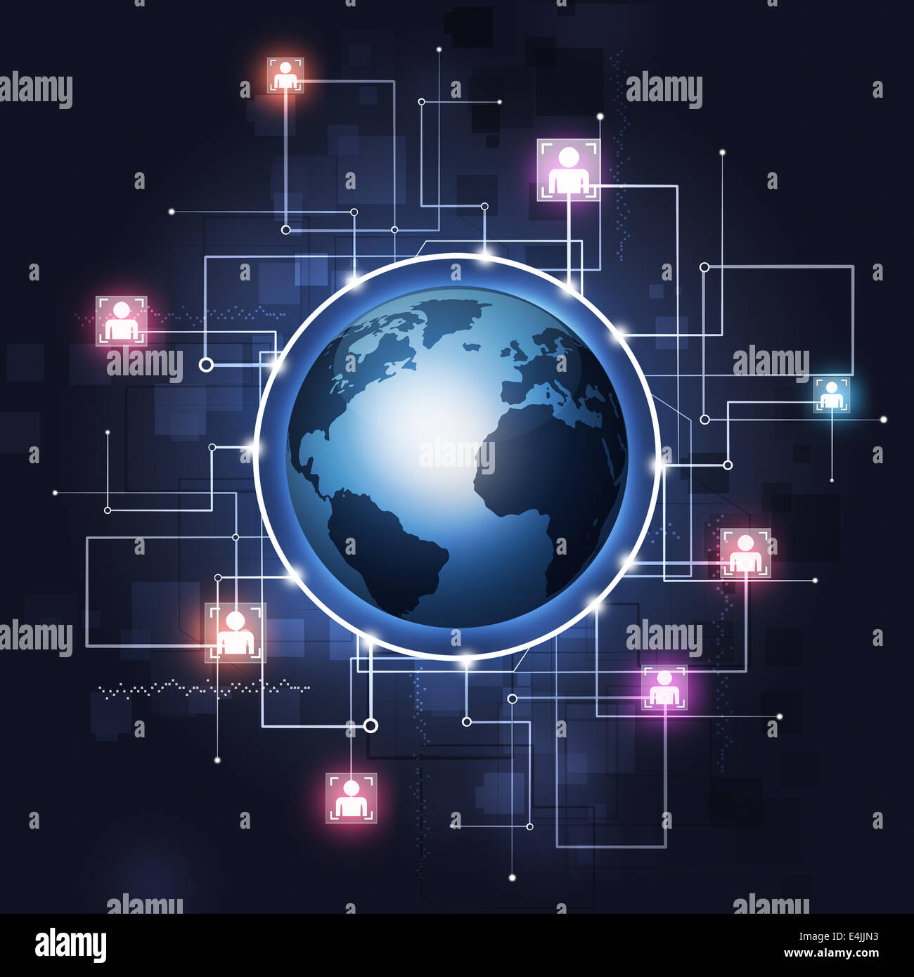 abstract communication technologies dark business background Stock ...