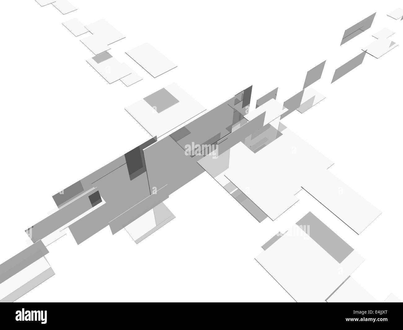 Cube´s illustration over white background Stock Photo - Alamy