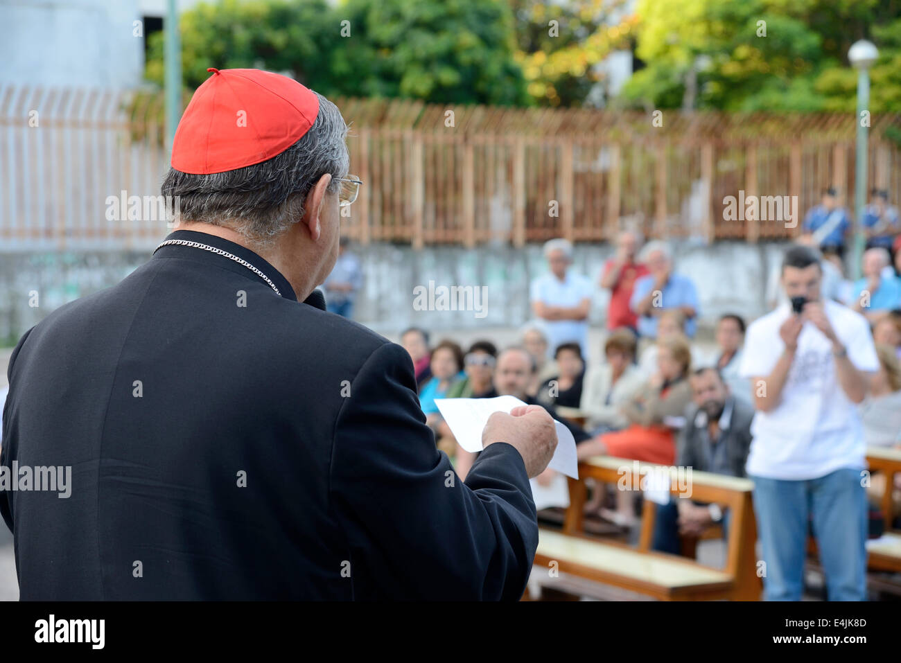 Cardinal Sepe bishop Naples Italy during a religious ceremony Stock ...