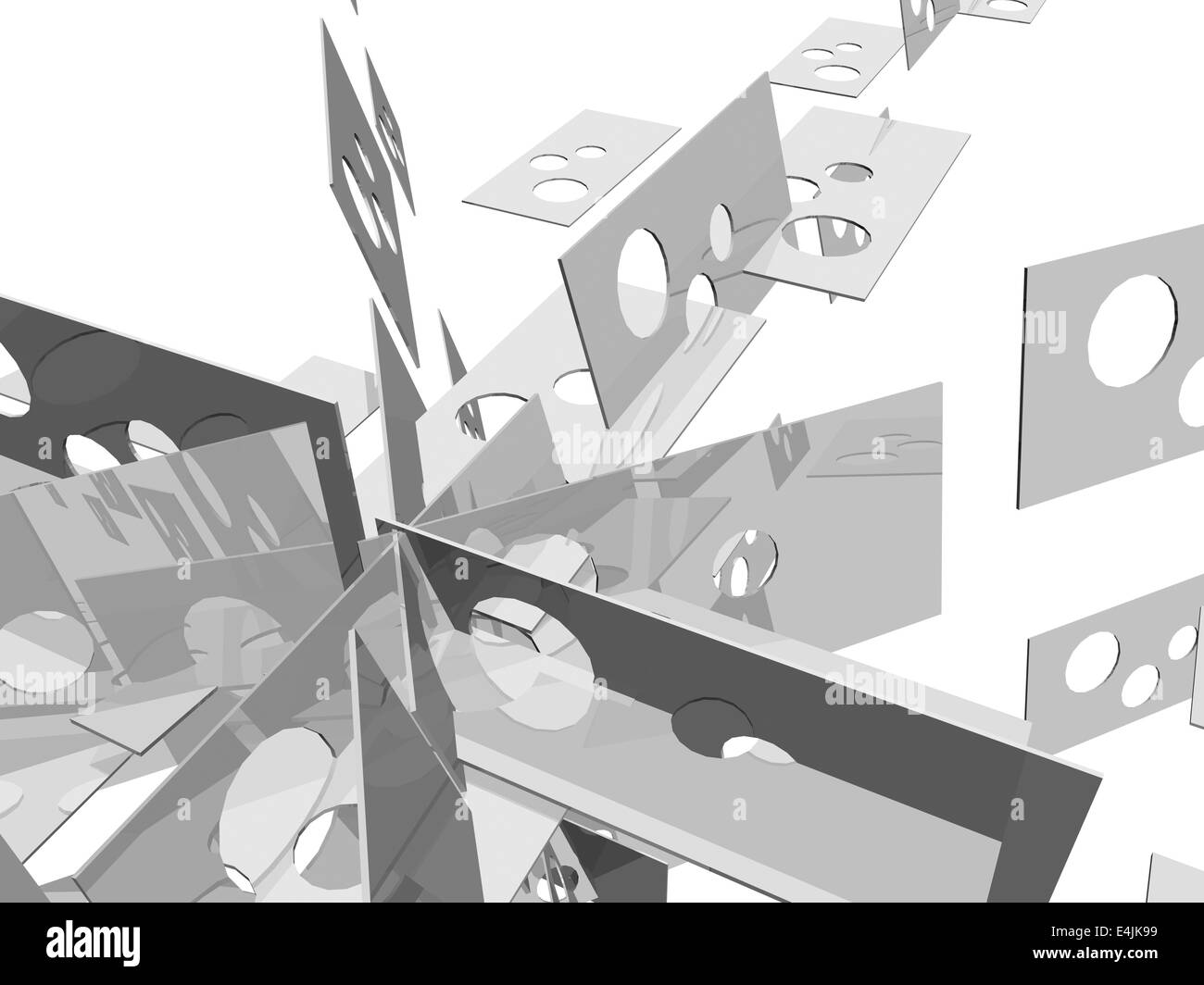 Panels´ illustration over white background Stock Photo - Alamy