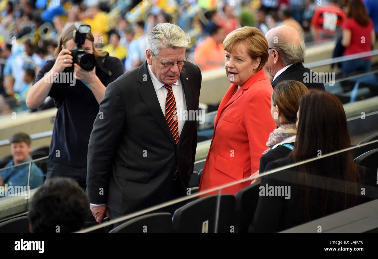 Rio de Janeiro, Brazil. 13th July, 2014. German Chancellor Angela ...