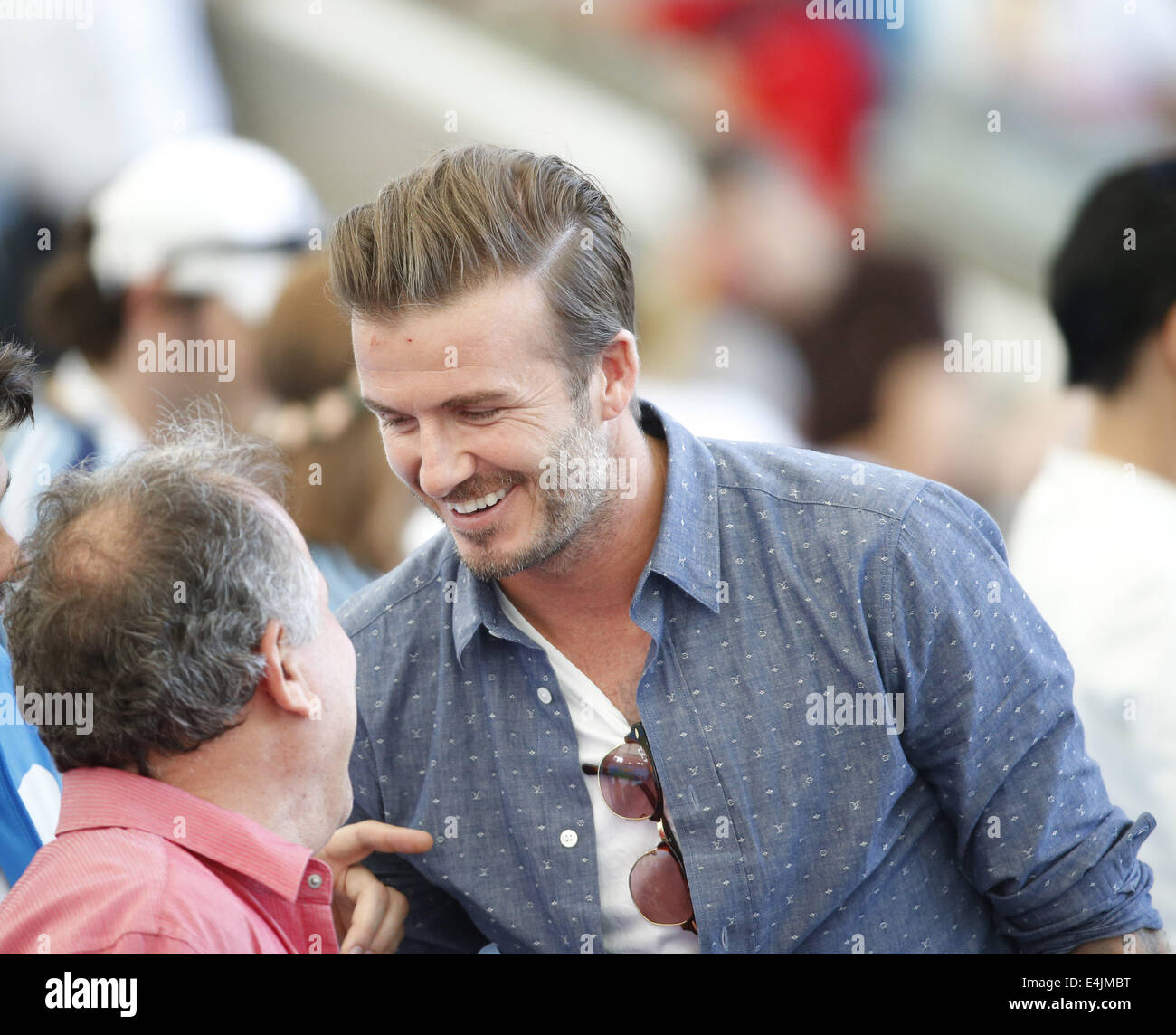 Rio De Janeiro, Brazil. 13th July, 2014. Former England footballer ...