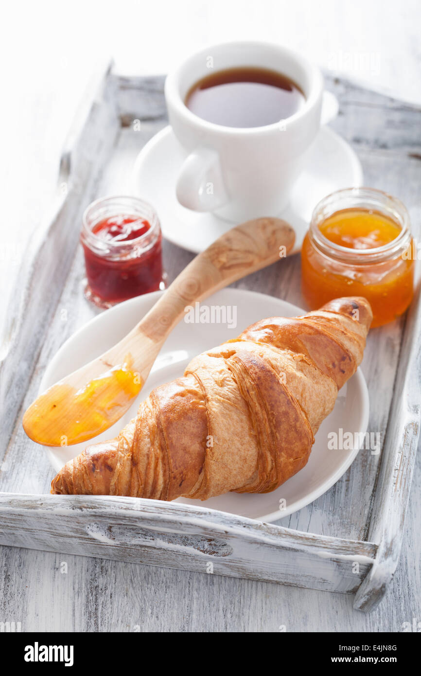 Continental breakfast on tray hi-res stock photography and images - Alamy