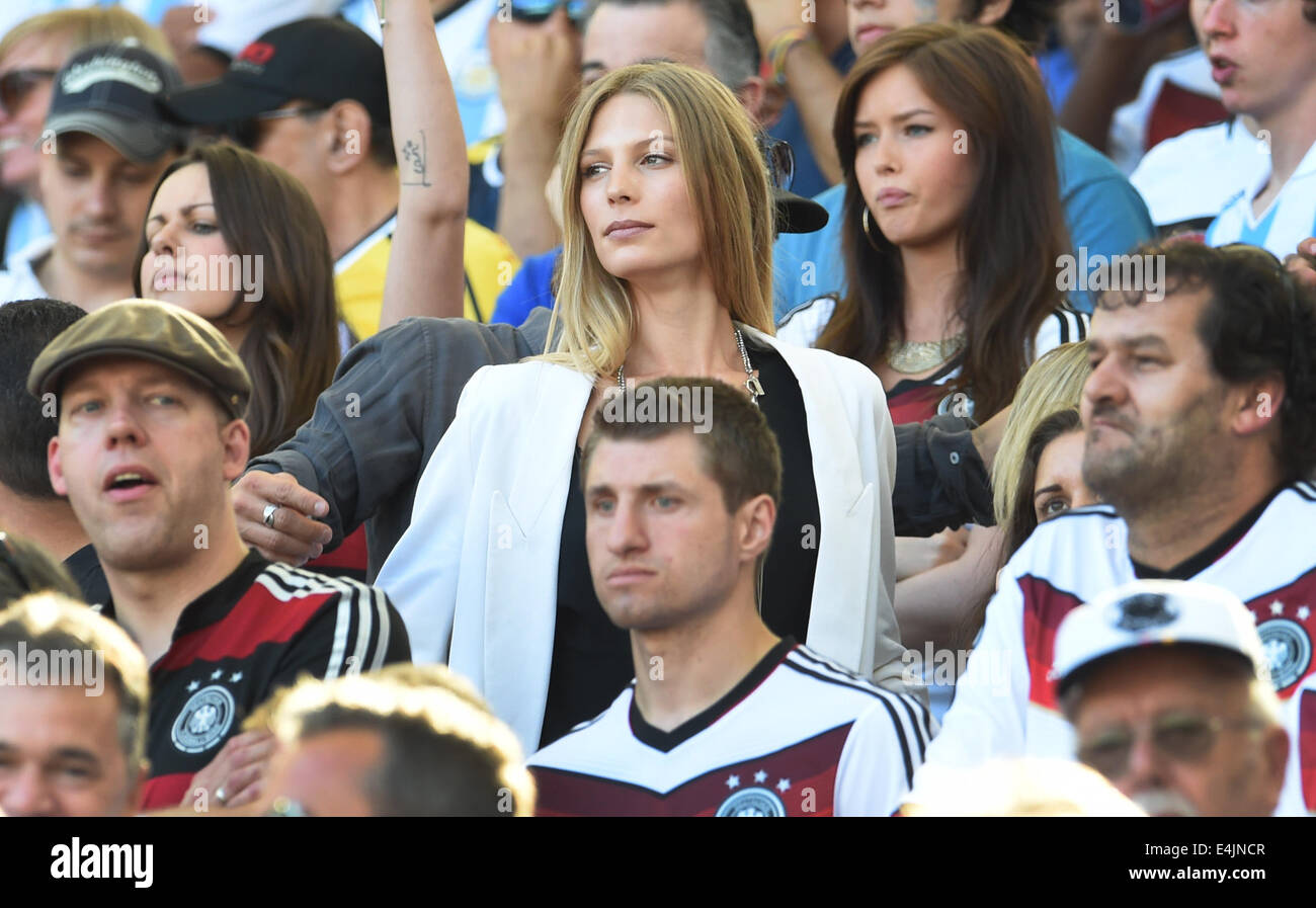 Rio de Janeiro, Brazil. 13th July, 2014. Sarah Brandner (C), girlfriend ...