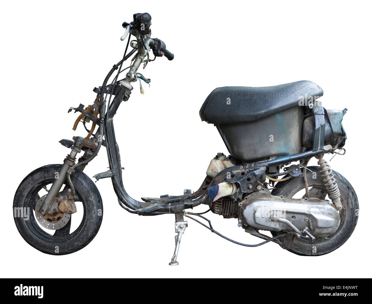 Broken scooter Cut Out Stock Images & Pictures - Alamy