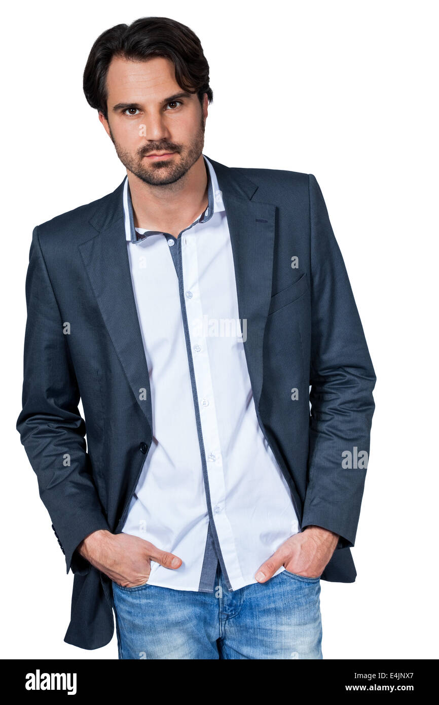 Happy man facing camera hi-res stock photography and images - Alamy