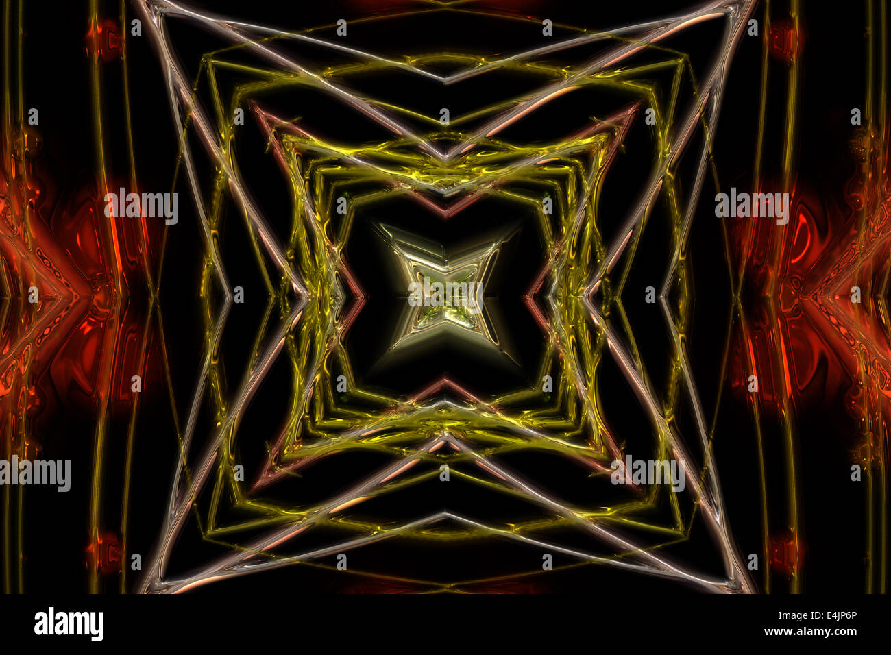 Wonderful abstract illustrated glass object Stock Photo - Alamy