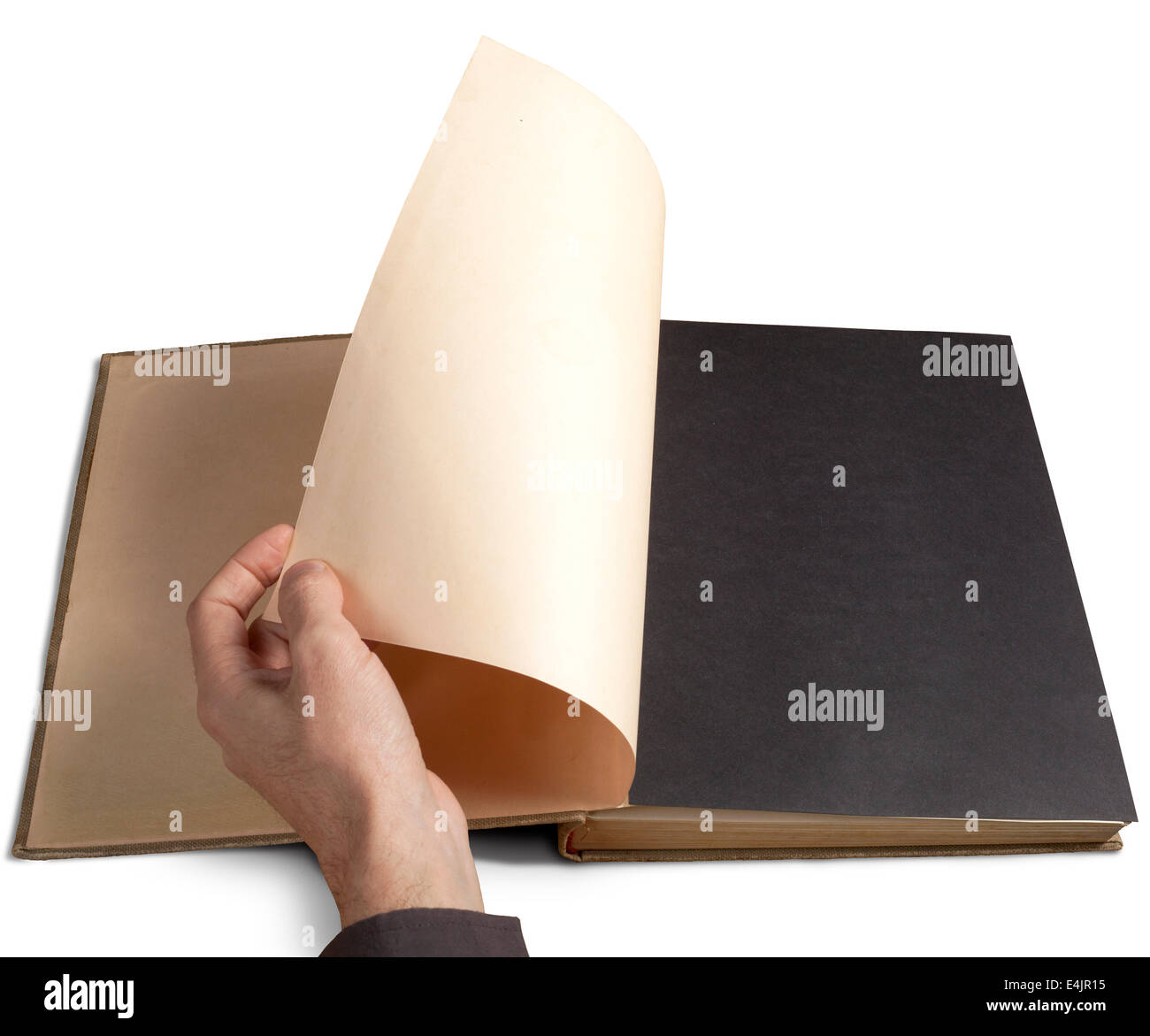 Old blank book page hi-res stock photography and images - Alamy