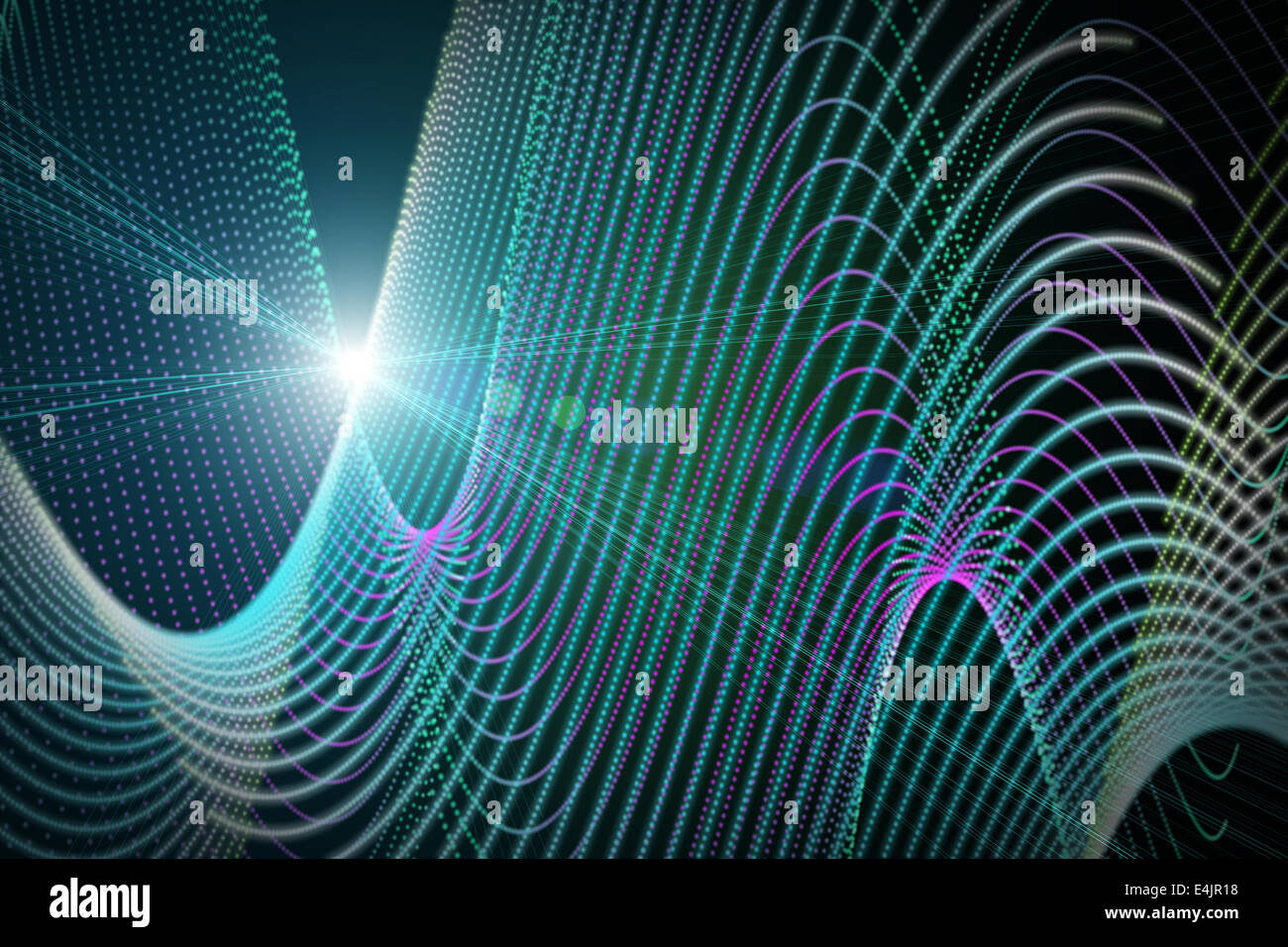 Futuristic technology wave background design with lights Stock Photo ...