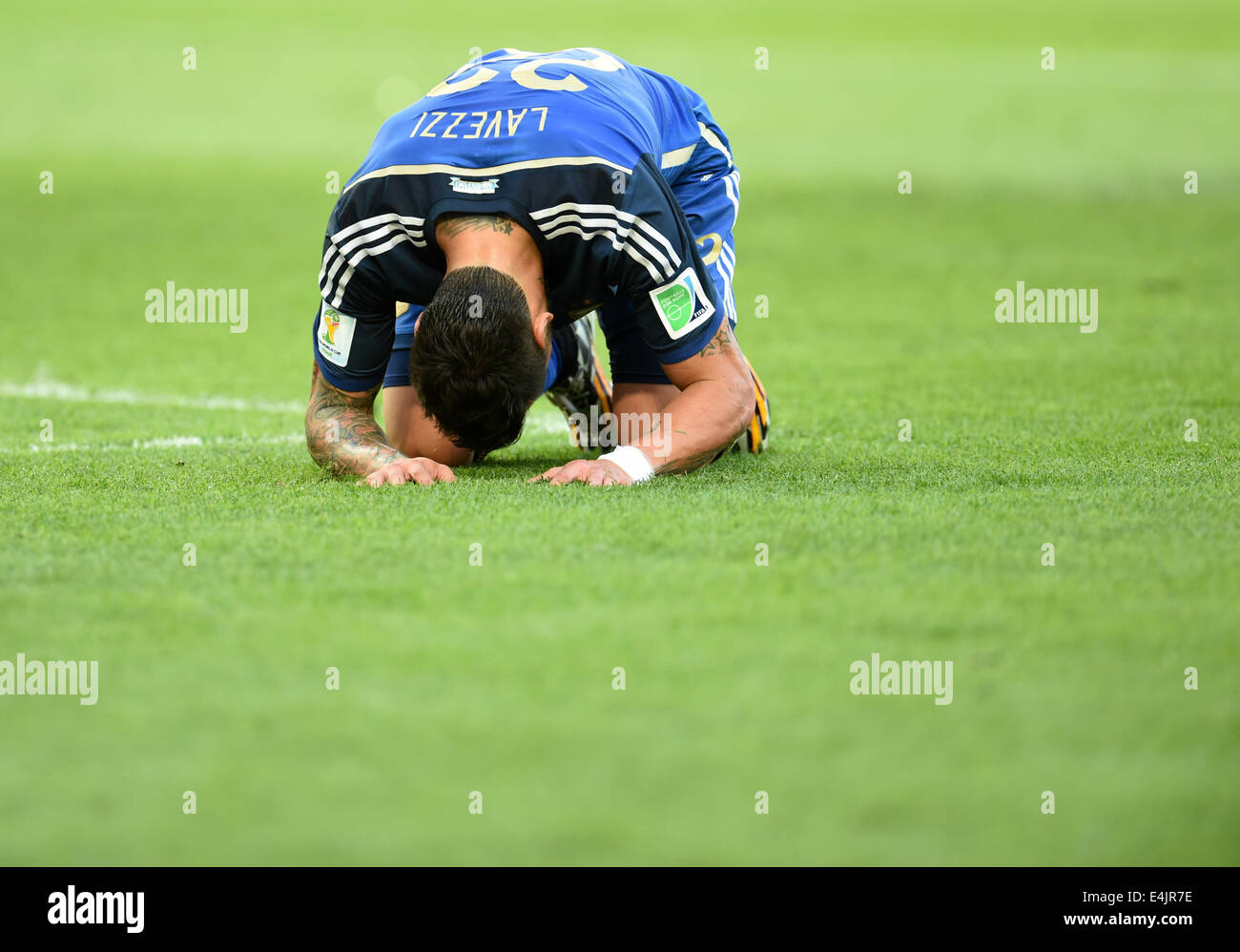Rio de Janeiro, Brazil. 13th July, 2014. Ezequiel Lavezzi of Argentina ...