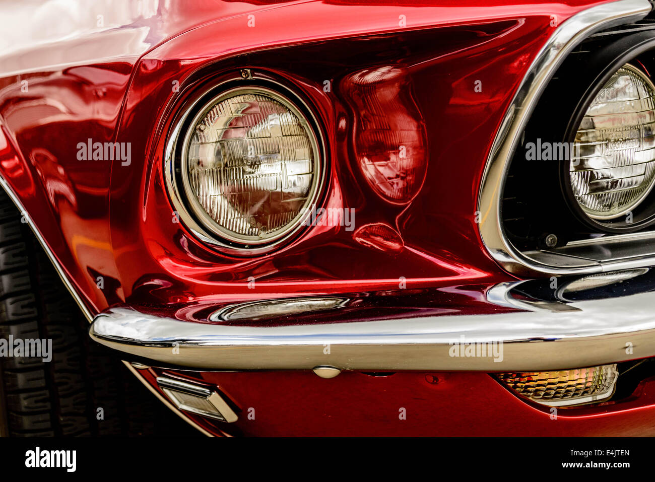 1960's restored red Ford Mustang Stock Photo - Alamy