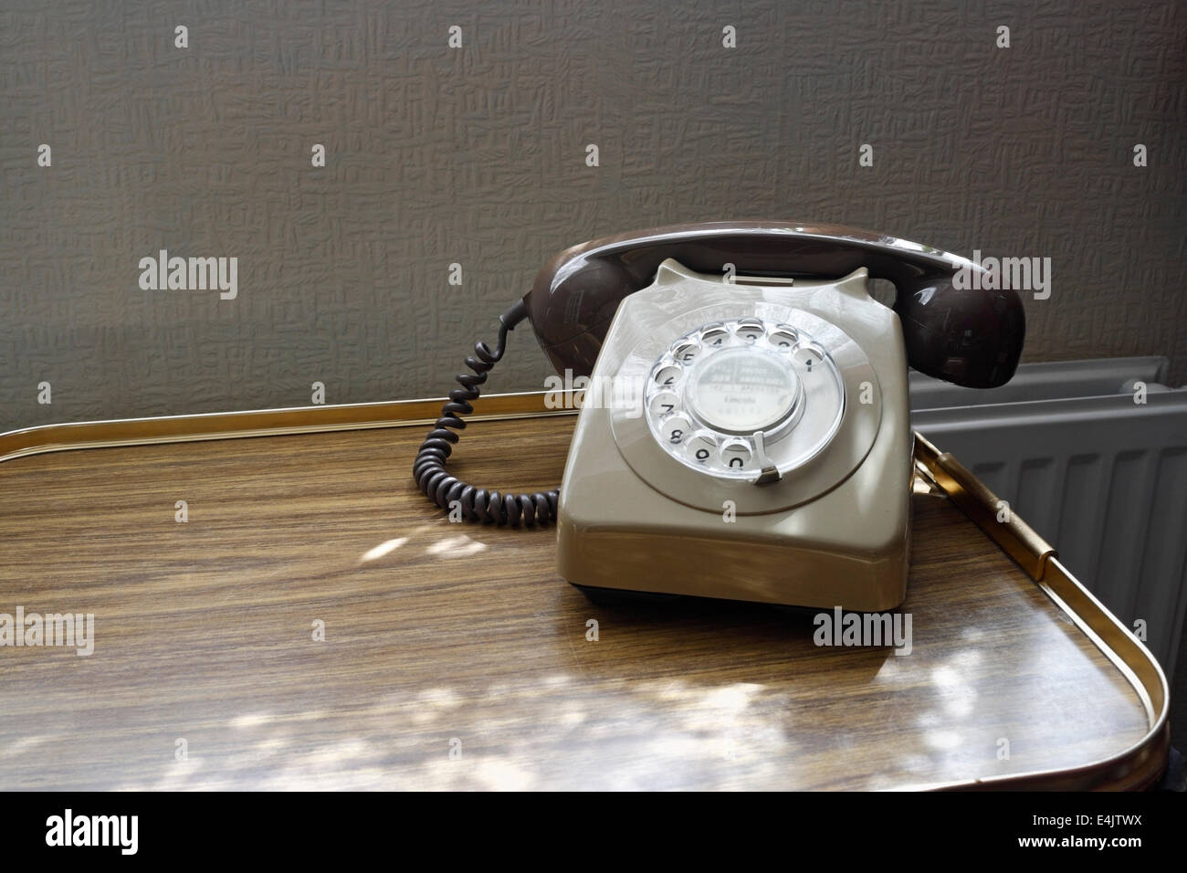 Old style rotary dial telephone Stock Photo - Alamy