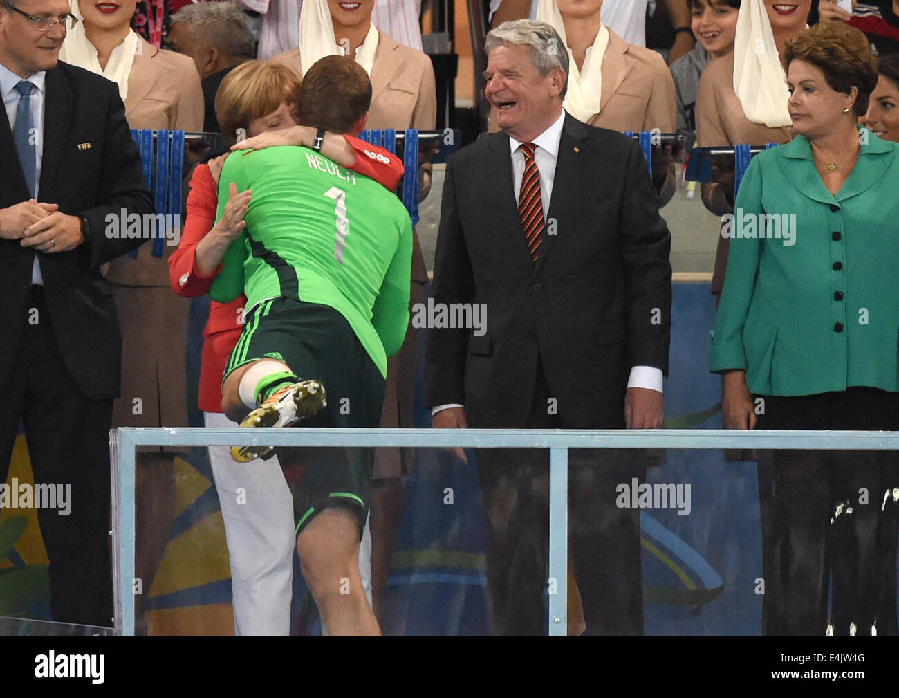 Fifa world cup 2014 angela merkel hi-res stock photography and images ...