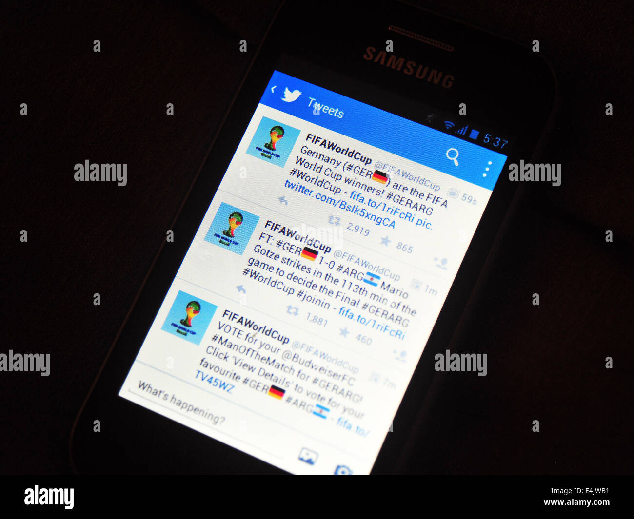 2014 fifa world cup winners hi-res stock photography and images - Alamy