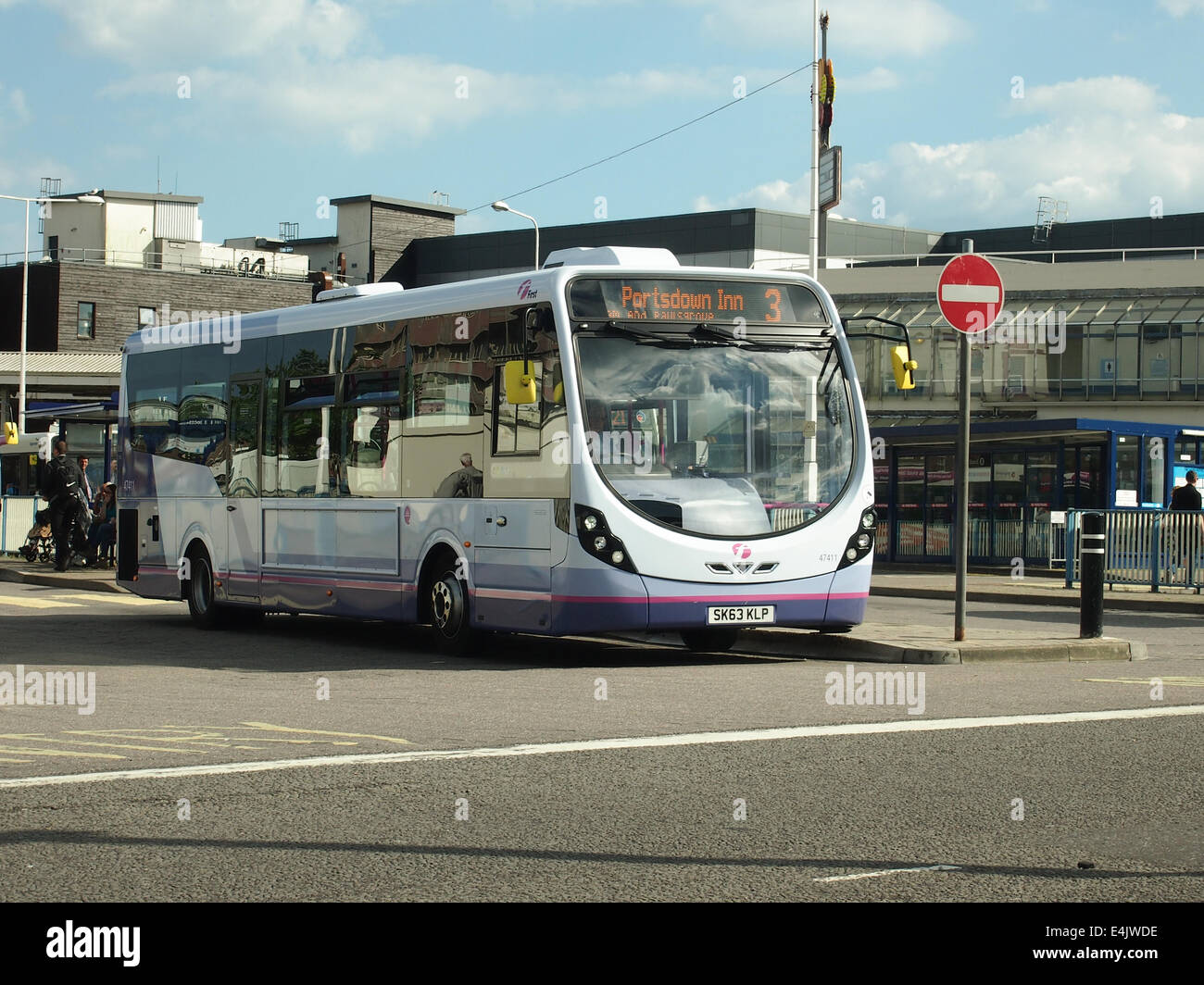 A first Hampshire bus at The Hard interchange in Portsmouth, Hampshire ...