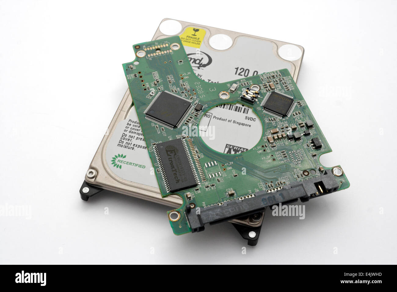 Small hard drive HDD for laptop, and Circuit Board Stock Photo - Alamy