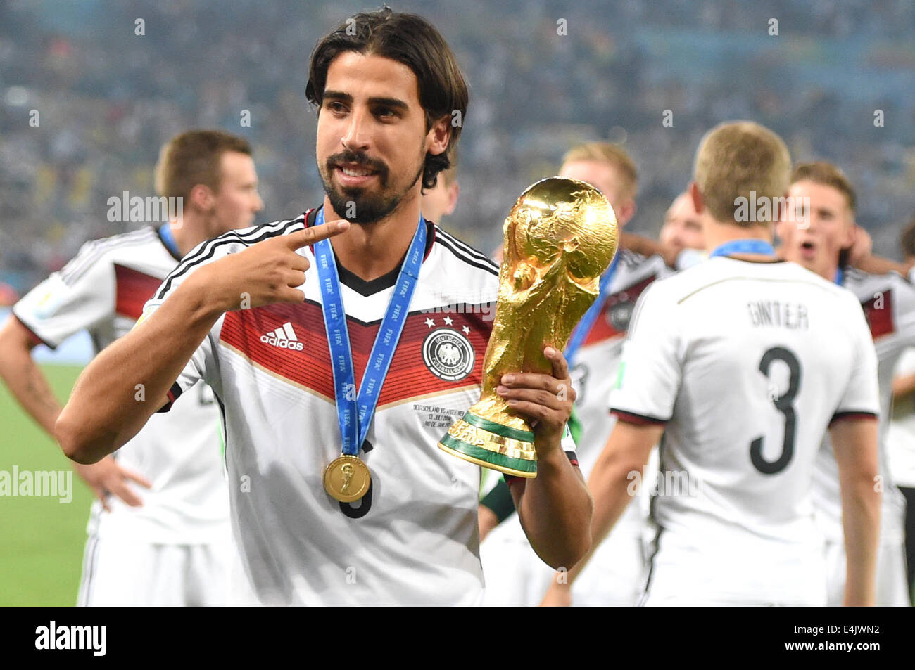 Rio de Janeiro, Brazil. 13th July, 2014. Sami Khedira of Germany poses ...