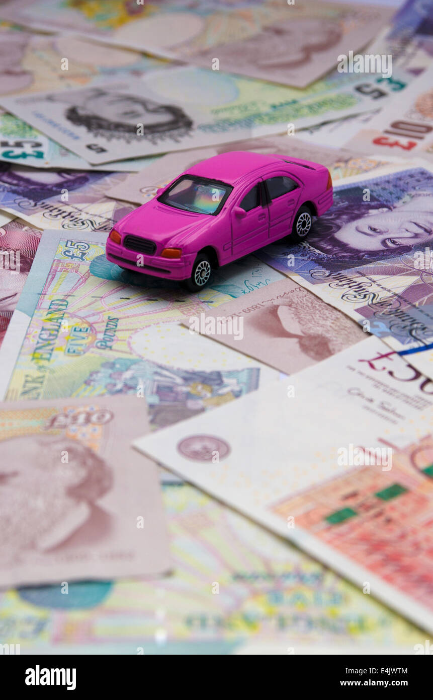 Pink toy car hi-res stock photography and images - Alamy