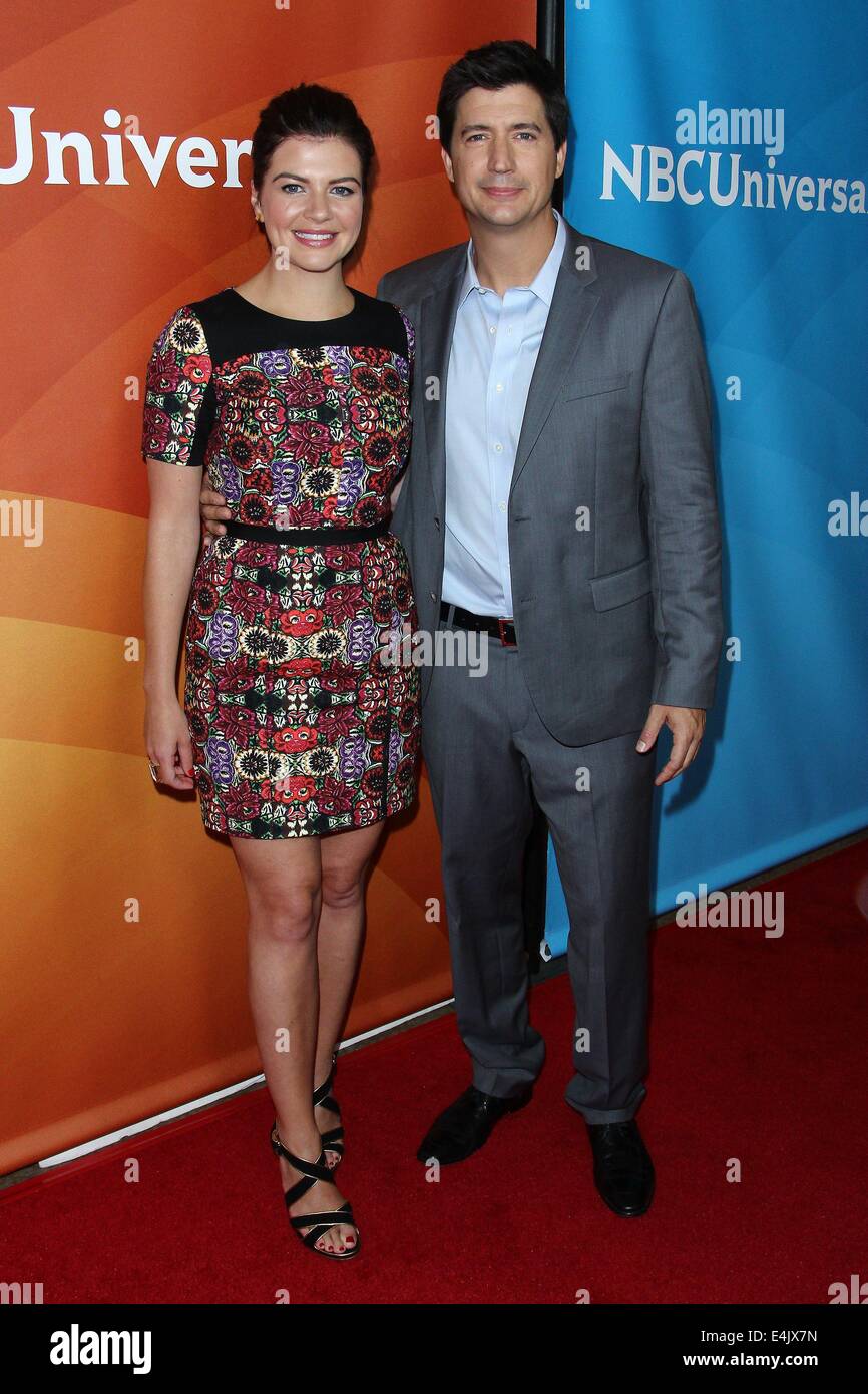 Los Angeles, California, USA. 13th July, 2014. Ken Marino;Casey Wilson ...