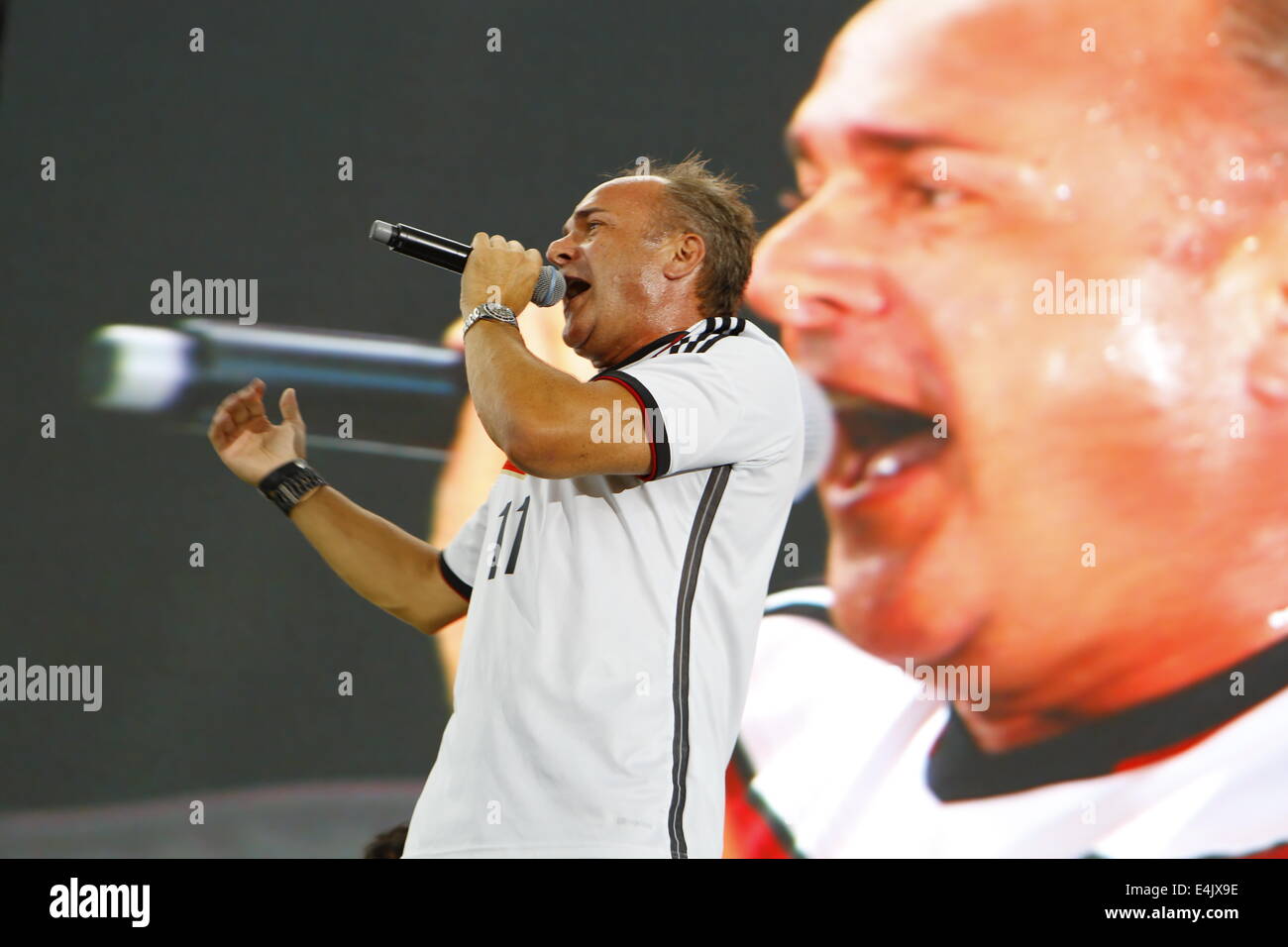 German singer Tim Toupet performs live on stage. German singer Tim ...