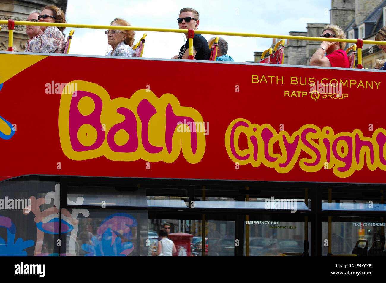 Bath tourist bus Somerset Stock Photo - Alamy