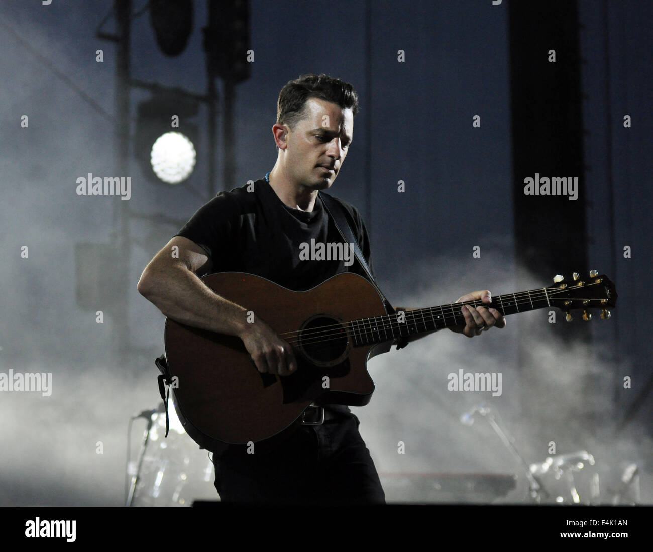 Raleigh, North Carolina, USA. 13th July, 2014. Singer MARC ROBERGE of ...