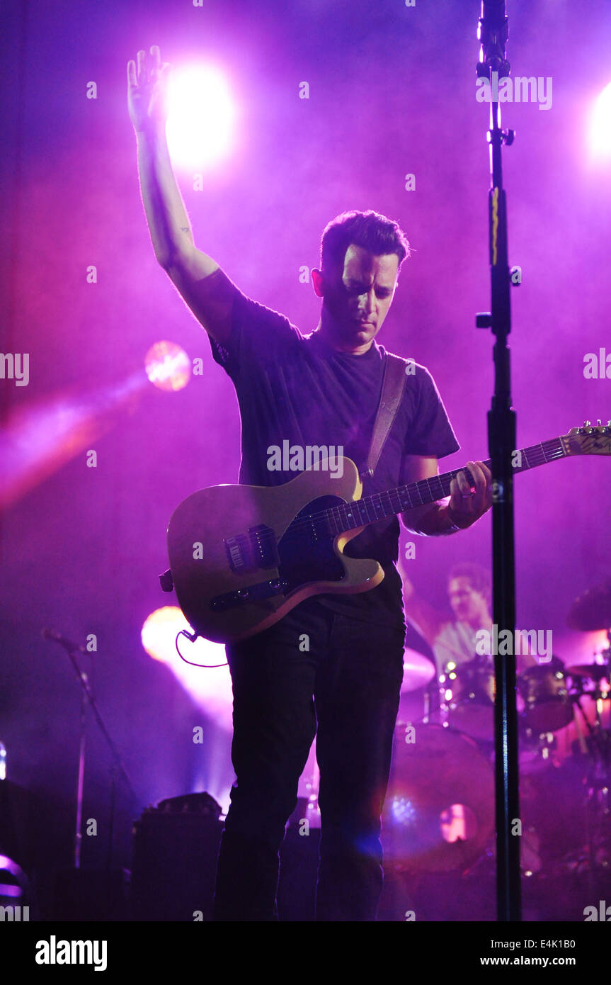 Raleigh, North Carolina, USA. 13th July, 2014. Singer MARC ROBERGE of ...