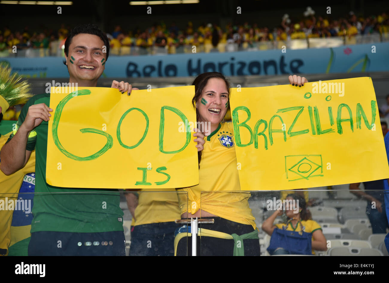Brazil germany 7 1 world cup fans hi-res stock photography and images ...