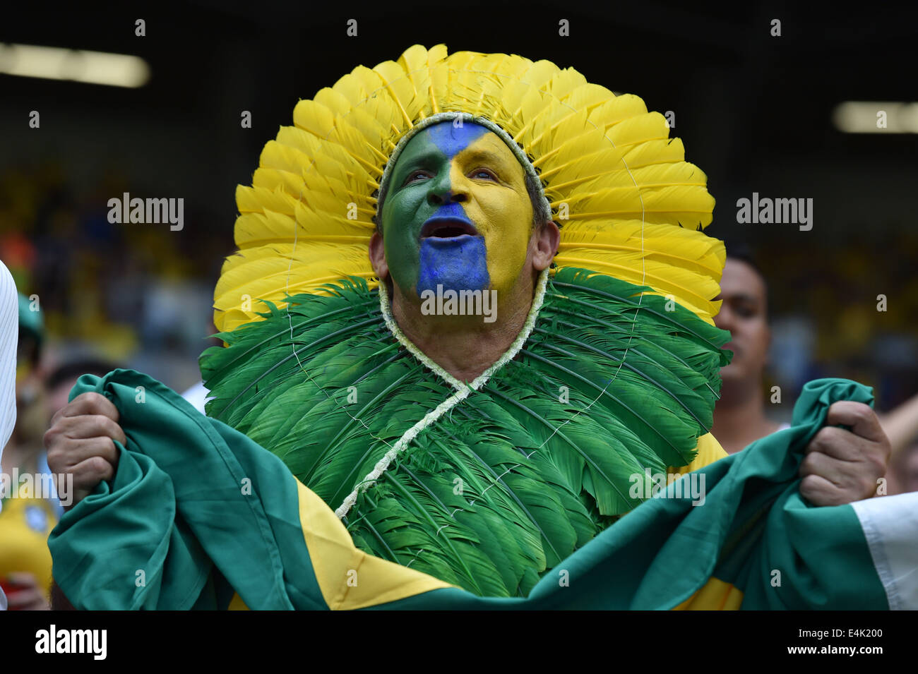 2014 brazil germany semi fans hi-res stock photography and images - Alamy