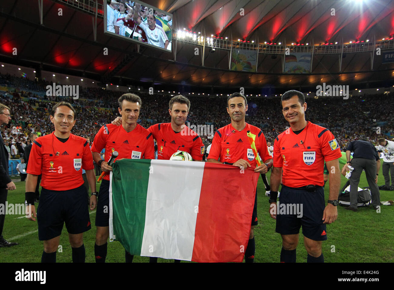 Referees, JULY 13, 2014 - Football / Soccer : (L-R) Christian Lescano ...