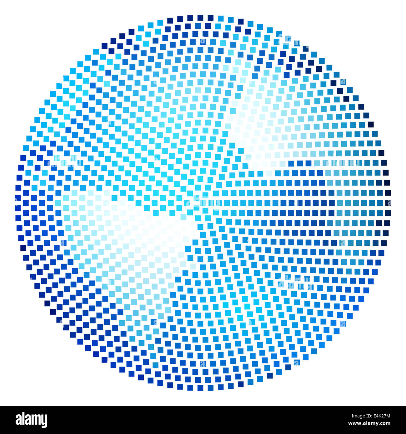 Drawn layout planet Earth, in different shades of pixels Stock Photo ...
