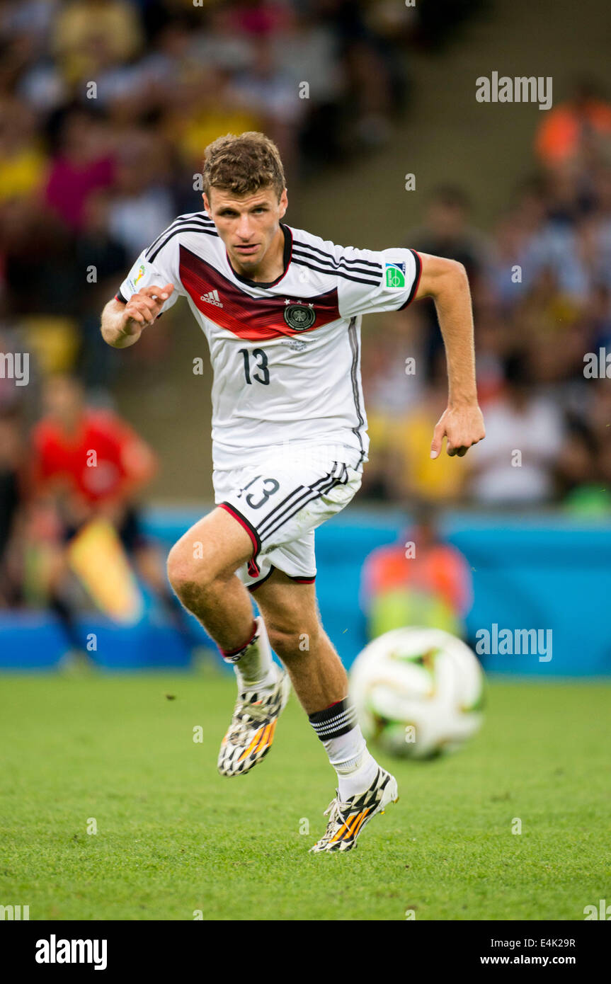Rio de Janeiro, Brazil. 13th July, 2014. Thomas Muller (GER) Football ...
