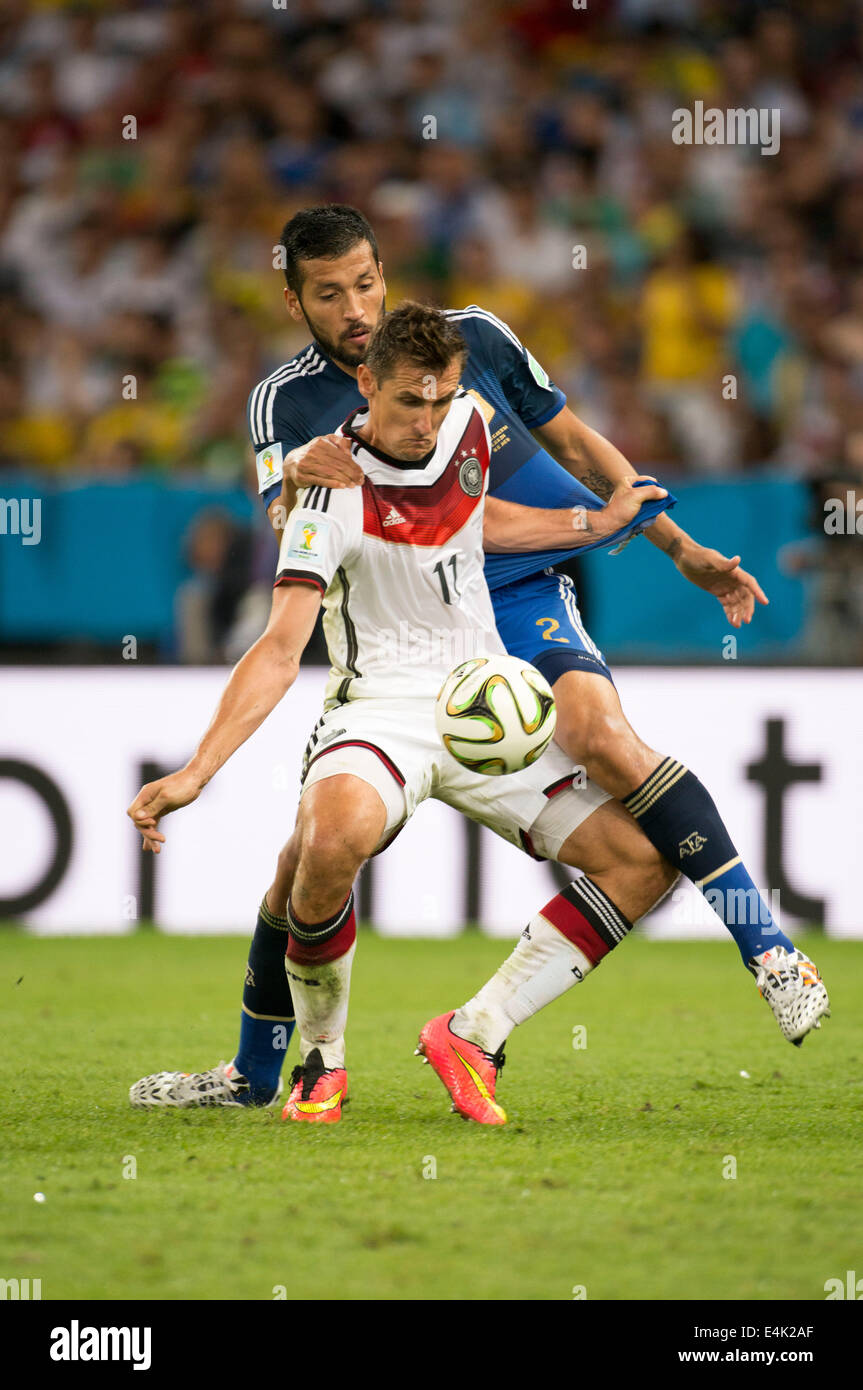 Rio de Janeiro, Brazil. 13th July, 2014. Miroslav Klose (GER), Ezequiel ...