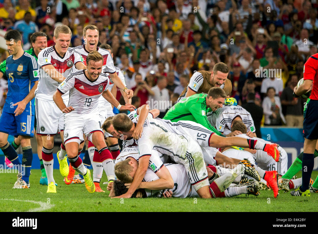 Rio de Janeiro, Brazil. 13th July, 2014. Germany team group (GER ...